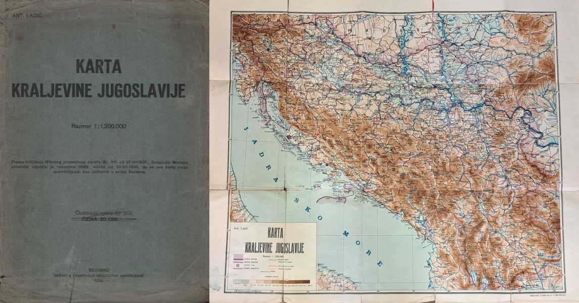 Karta Kraljevine Jugoslavije